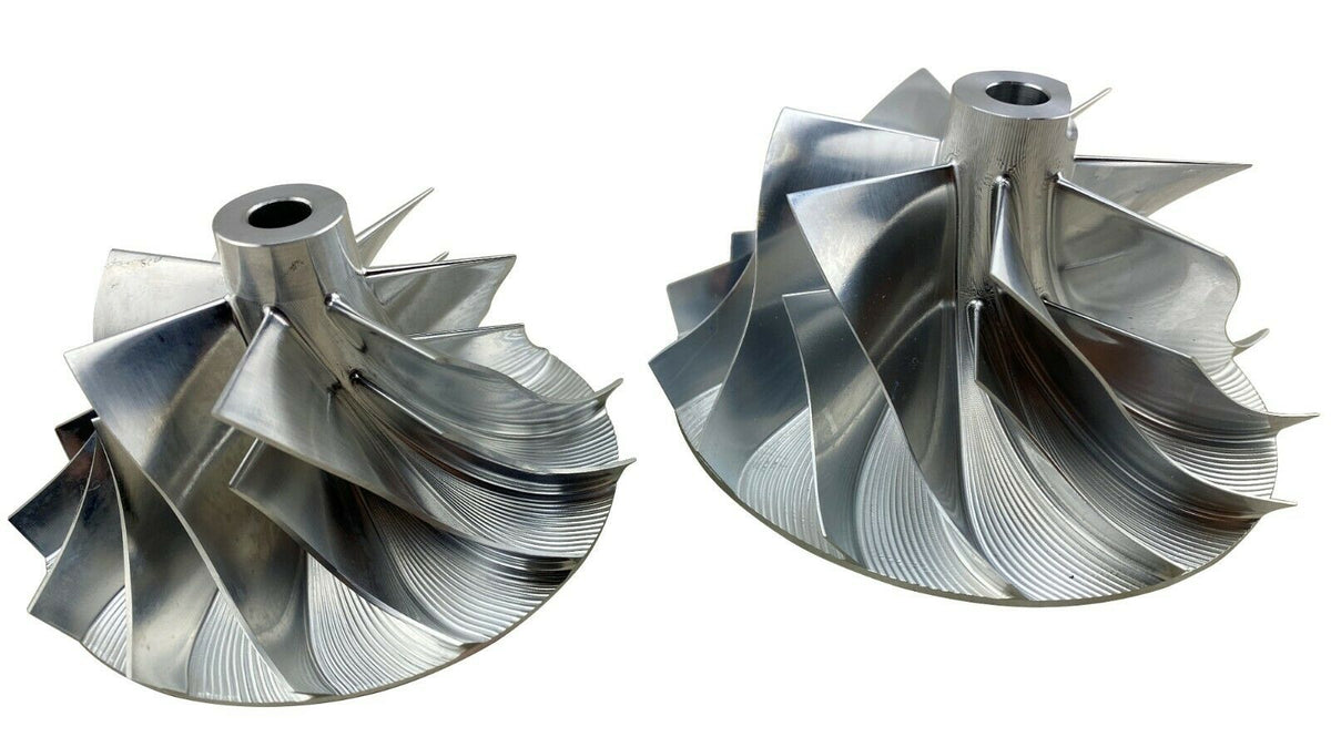 6.4L Compound Twin Turbo Billet Compressor Wheels for 2008-10 Powerstr ...