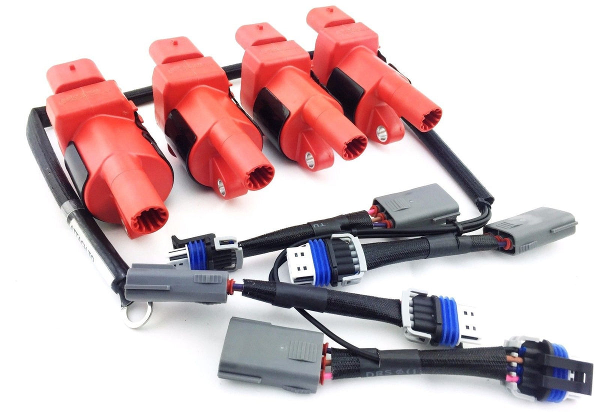 GM CHEVY LS2 / LS7 D514A IGNITION COILS & MAZDA RX-8 RX8 ADAPTER WIRIN ...